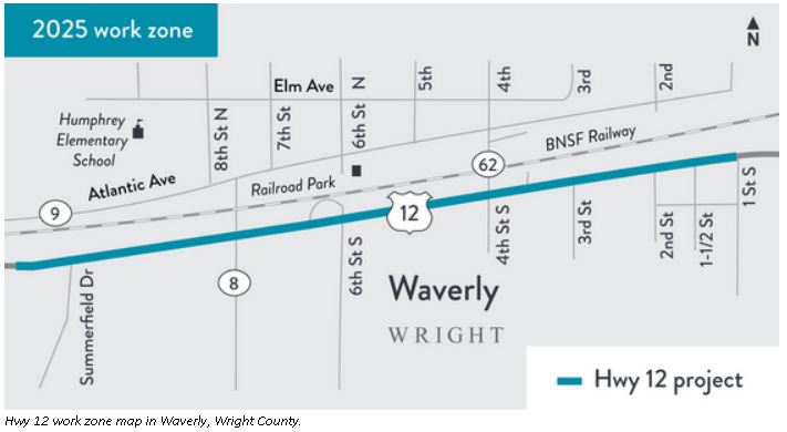 Highway 12 Work Gets Underway In Waverly | KRWC 1360 AM
